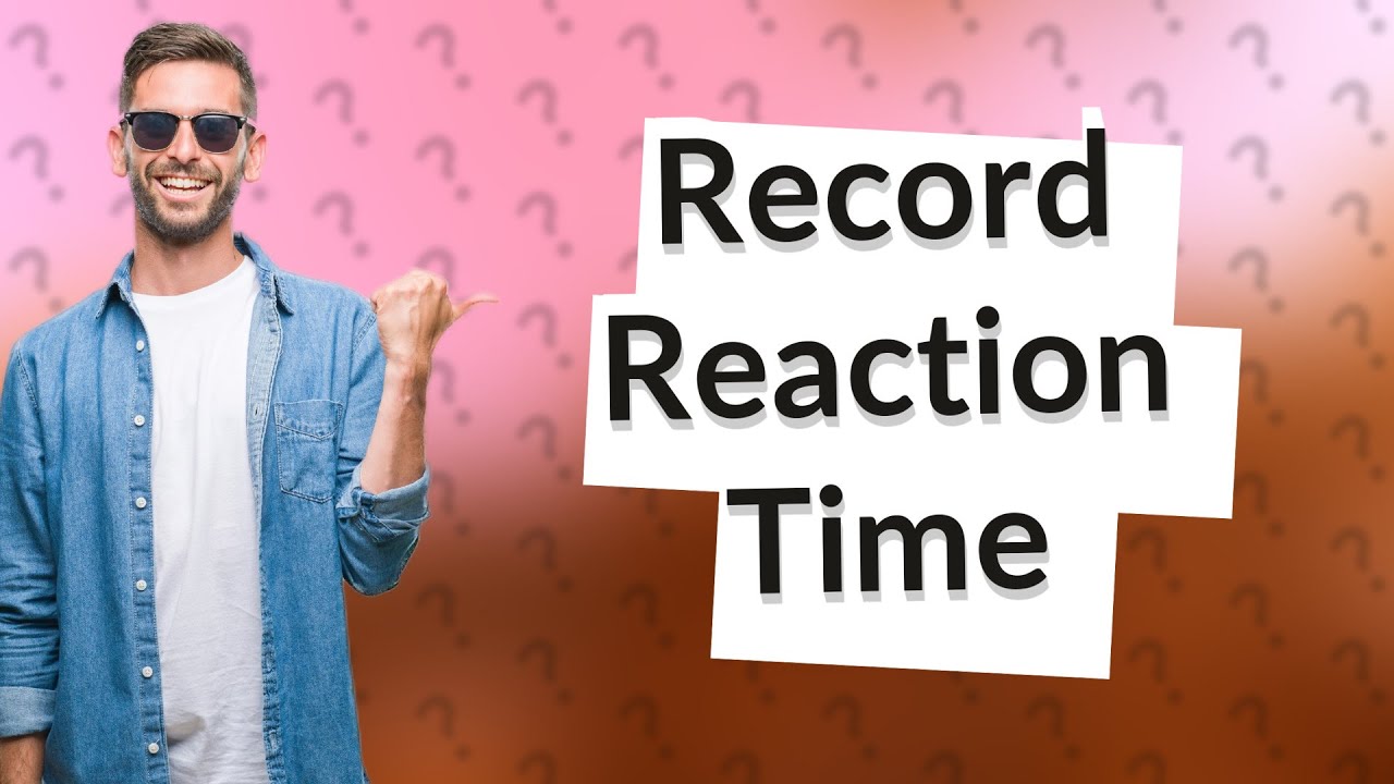 What is the fastest reaction time of a human? - YouTube
