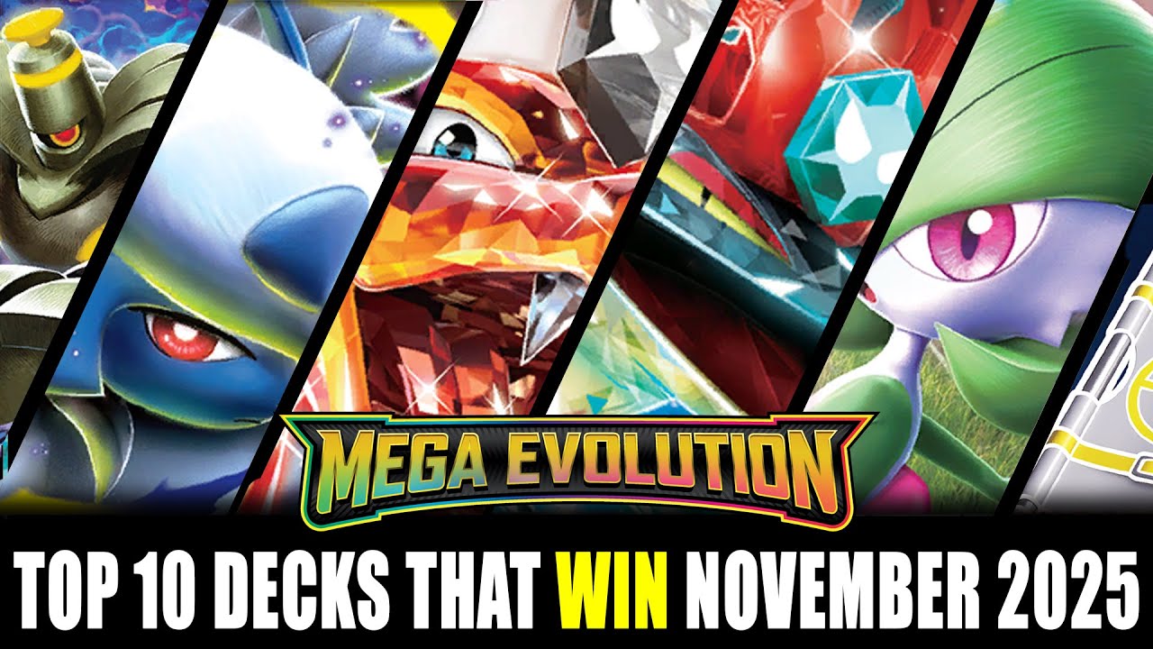 Top 10 Pokémon TCG Decks DOMINATING the Mega Evolution Format (November ...