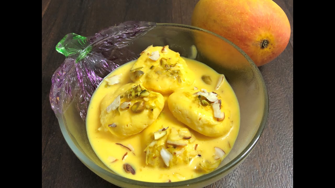 Mango Rasmalai by Authentic Method मँगो रसमलाई पनीरके रेसीपी के साथ ...