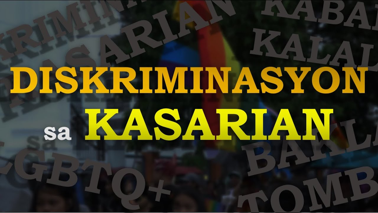 Diskriminasyon sa Kasarian (Isyung Pangkasarian) | Video Documentary ...