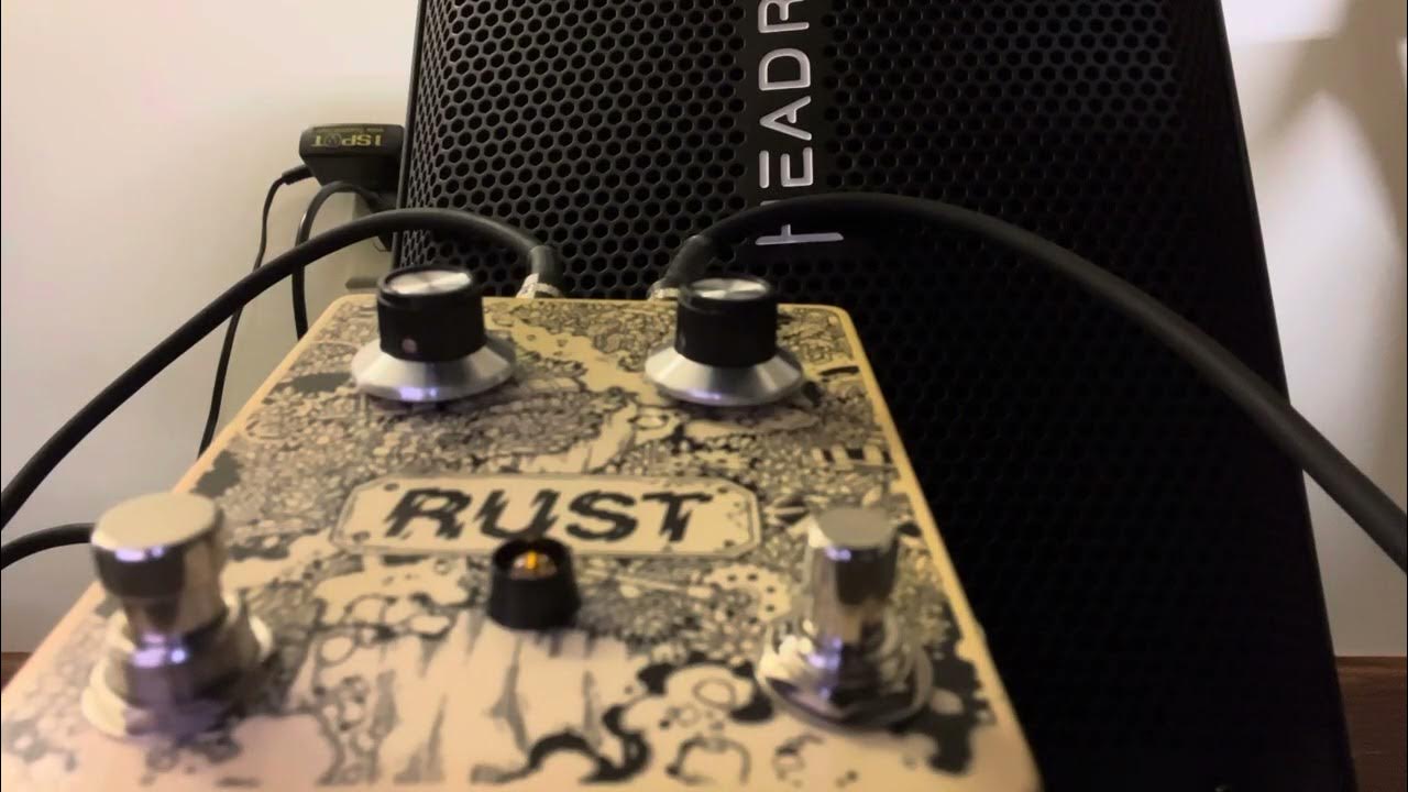 10/7/2023 Experiment #1 Deep Space Devices Rust fuzz pedal with Agile Legacy 627 baritone guitar ...