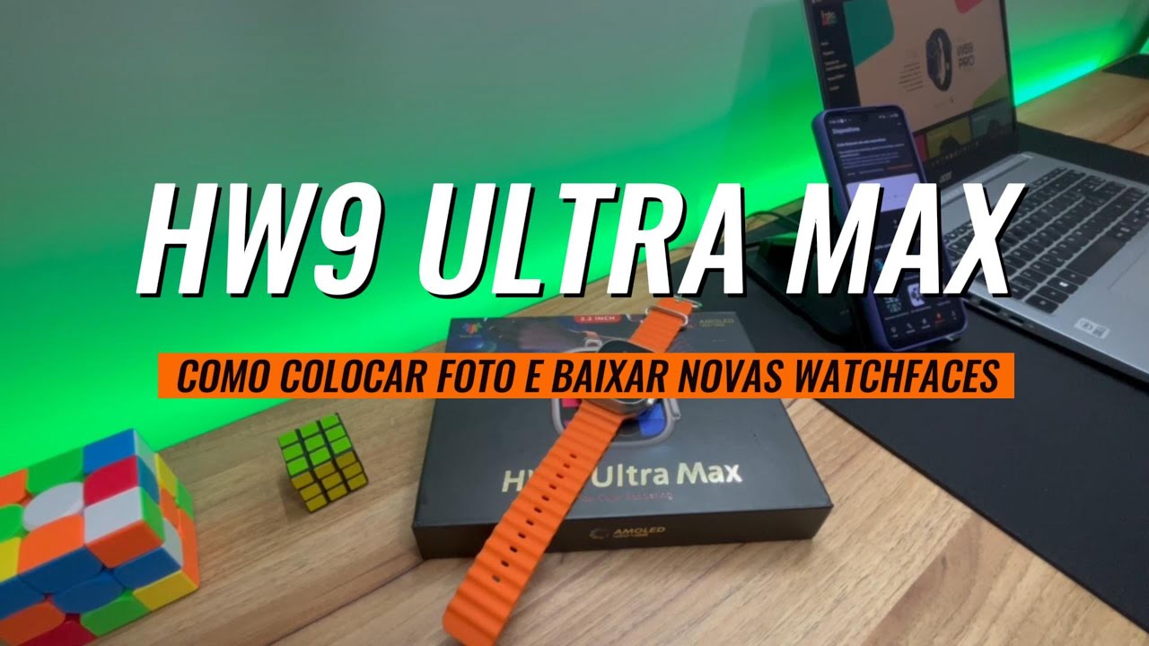 HW9 ULTRA MAX SÉRIE 9 - Como Baixar Novas Watchfaces e Colocar Foto ...