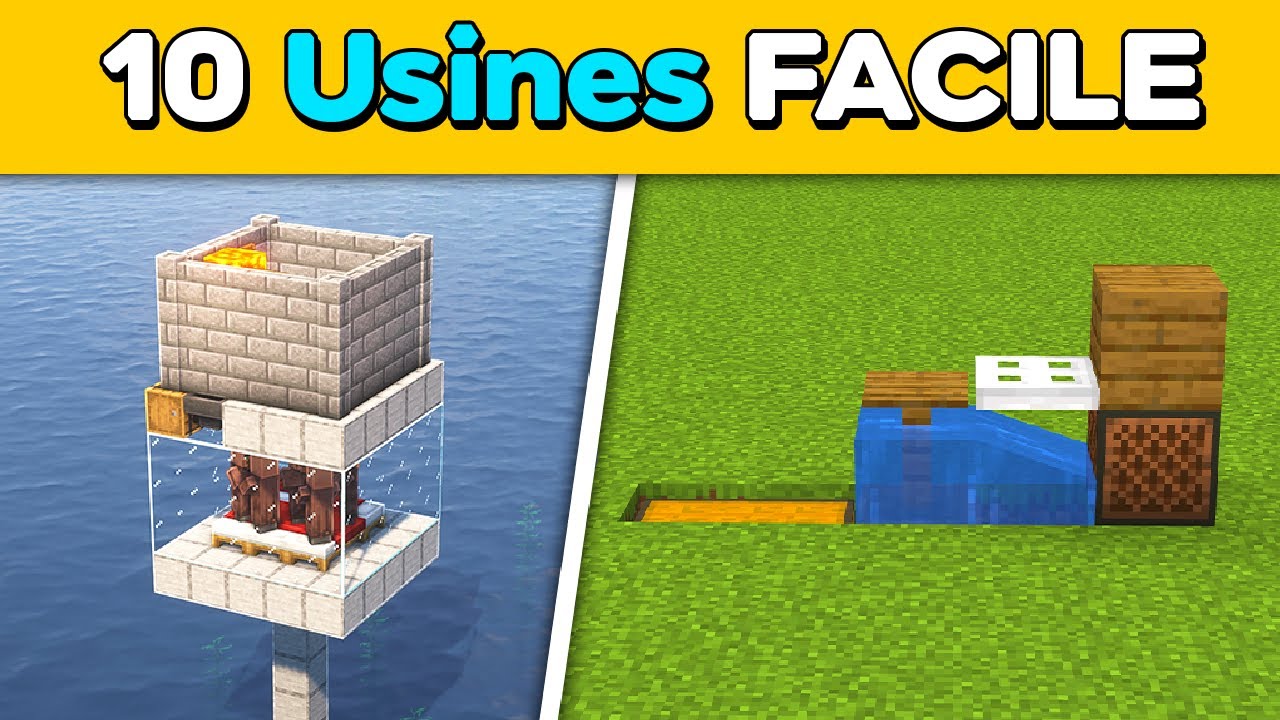 10 USINES à faire en DÉBUT de SURVIE ! Minecraft 1.21+ - YouTube
