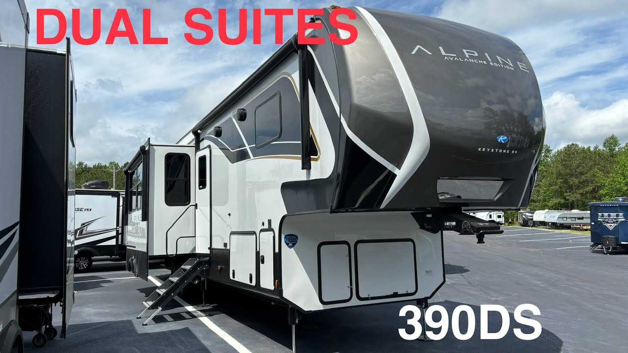 ALPINE LUXURY! DUAL SUITES! 2024 Keystone Alpine Avalanche Edition ...