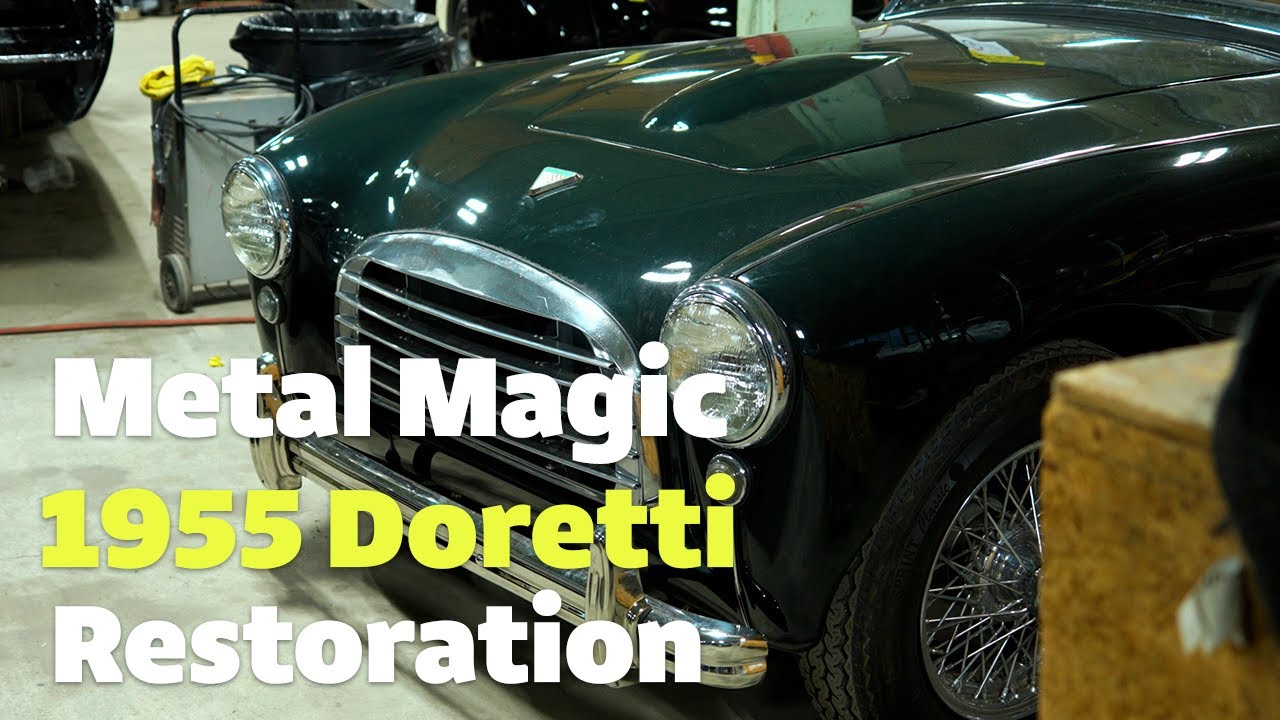Custom Metal Magic: 1955 Doretti Restored with Jaguar Latches - YouTube
