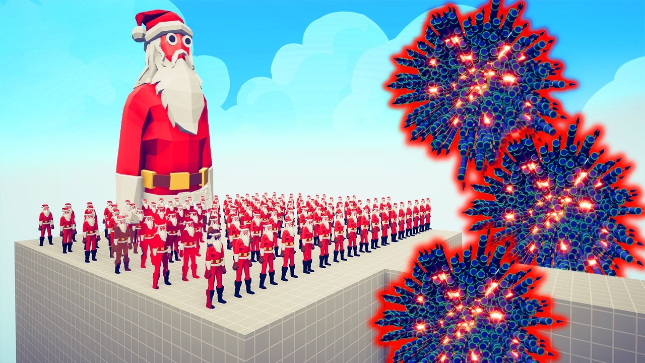 100x SANTA + GIANT SANTA vs MULTI ARROWS UNITS Part2 | TABS - Totally ...
