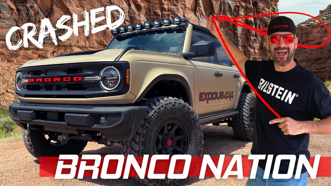 Crashed Bronco Nation's Trail Run - 1st look @ the Raptor Bronco - YouTube