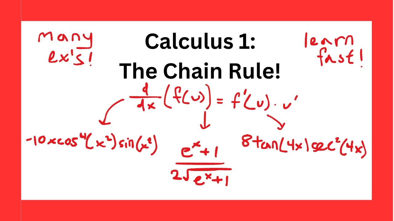 The Chain Rule - Calculus I - YouTube