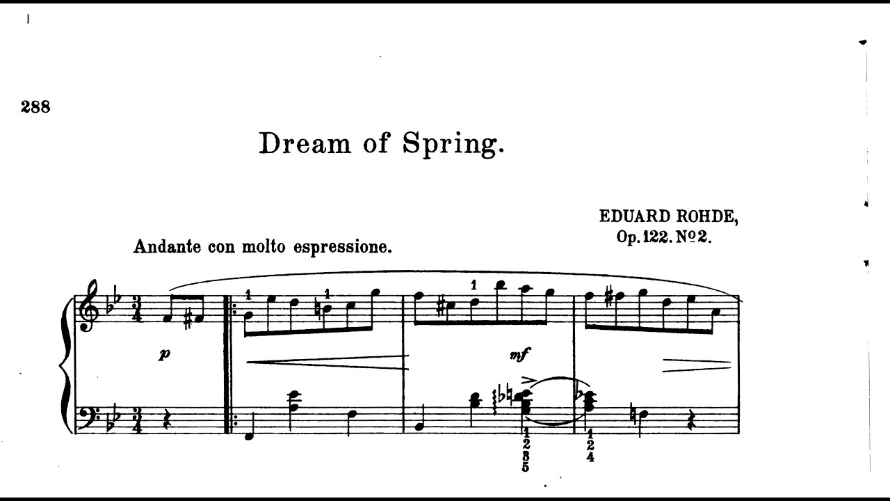 Eduard Rohde: Dream of Spring, Op.122/2 - YouTube