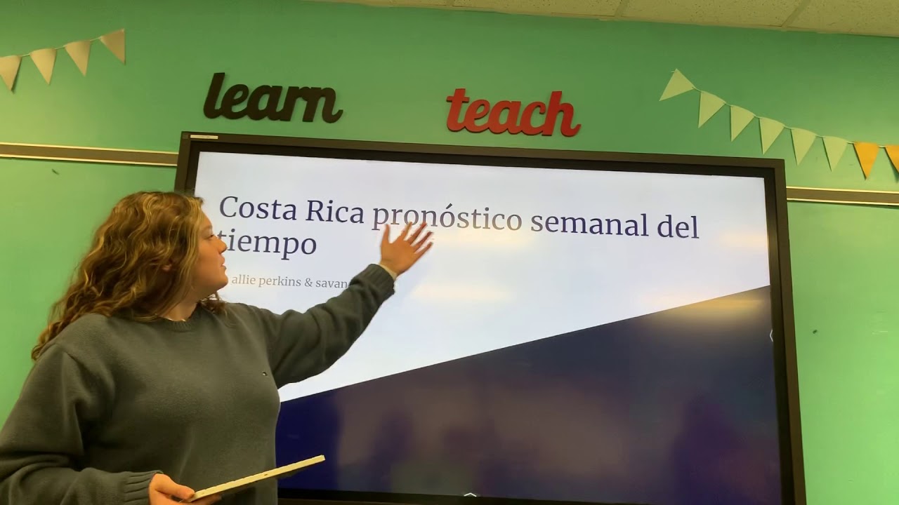 spanish II weather forecast project - YouTube