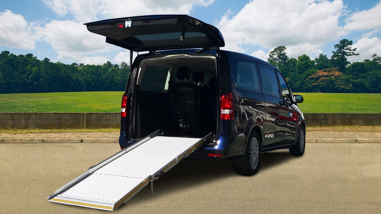 #MercedesClase V Accesible Con rampa Manual - YouTube