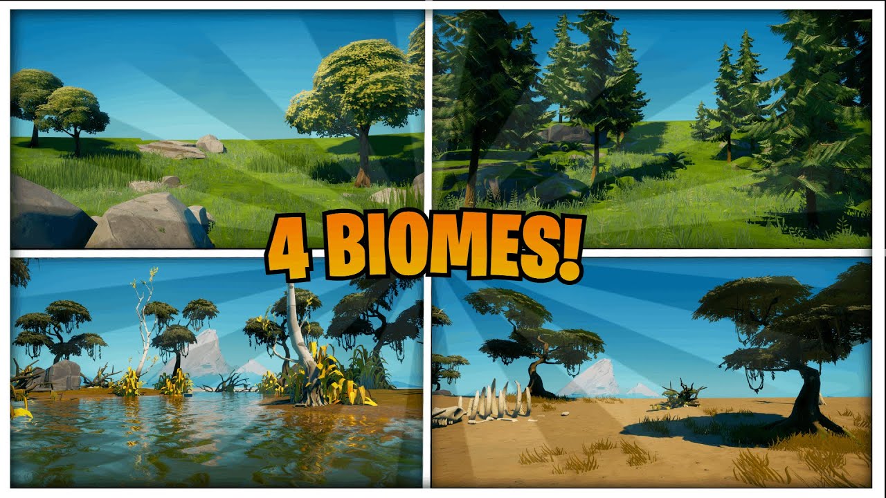 How to make THE 4 BEST BIOMES in Fortnite Creative! - YouTube