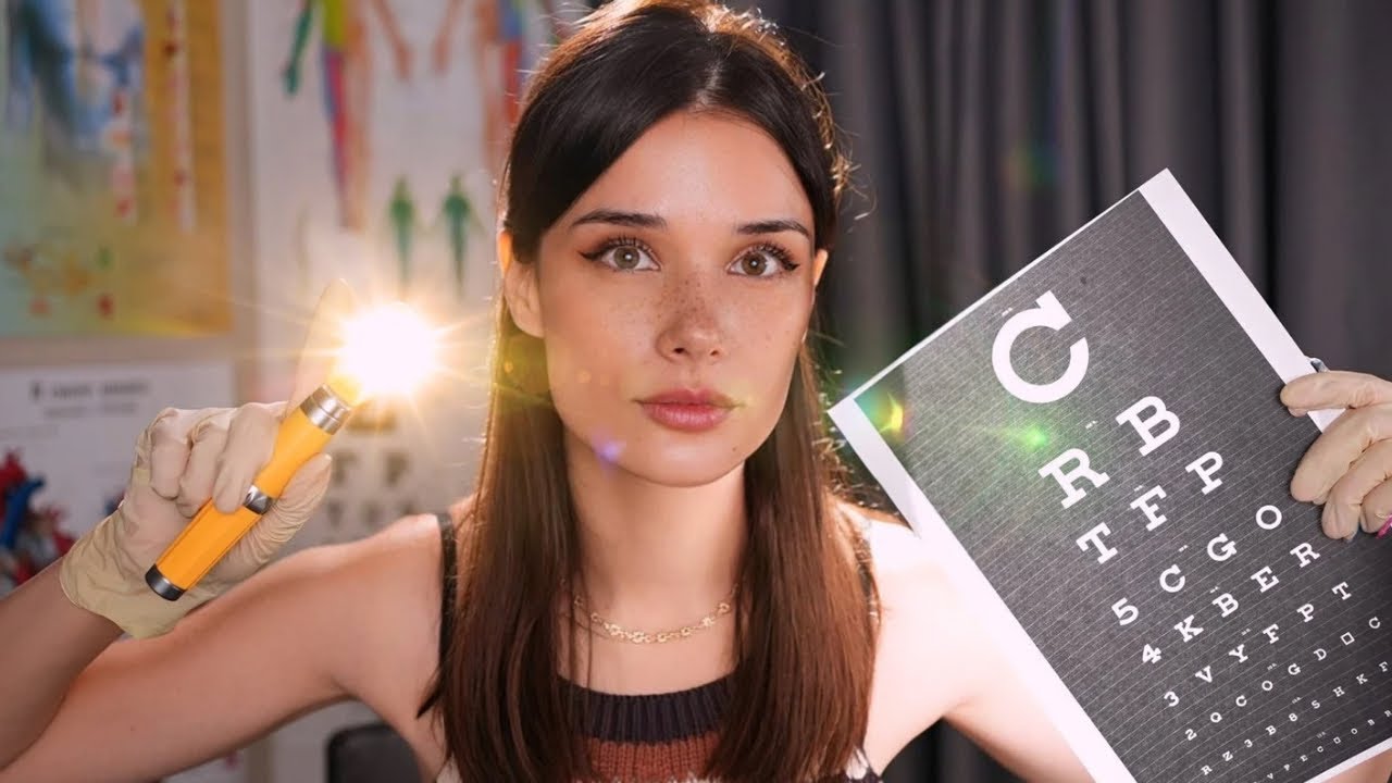 ASMR Detailed Orbital Eye Exam ( Video for Sleep , Light ...