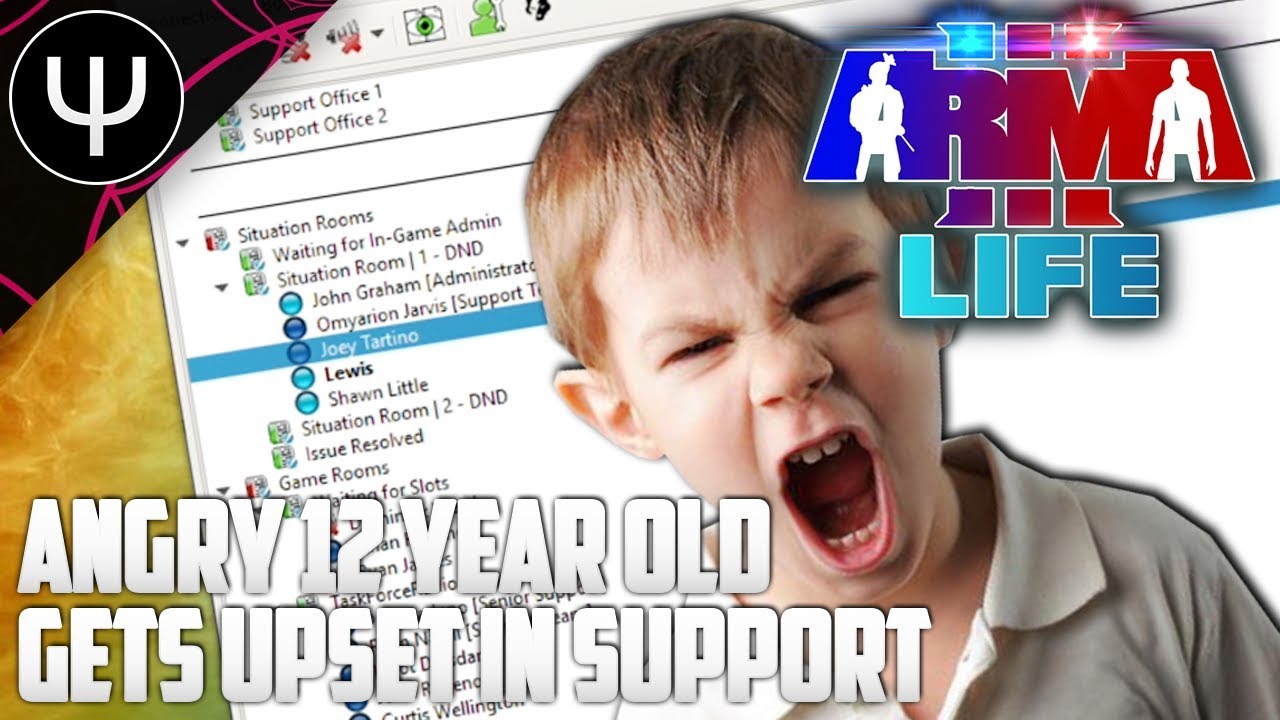 ARMA 3: Life Mod — Angry 12 Year Old Gets UPSET In SUPPORT! - YouTube
