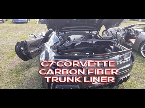 C7 Corvette Carbon fiber trunk liner installation. - YouTube