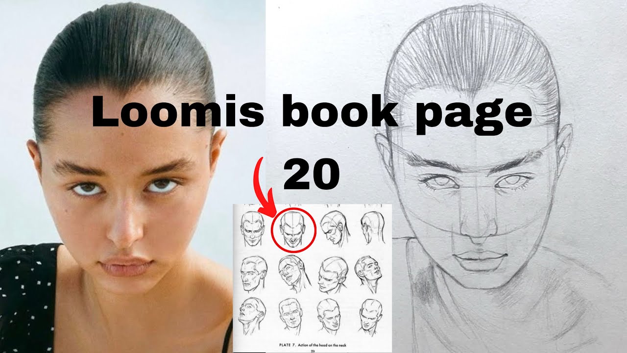 Mastering Portrait Proportions – Loomis Method (Looking Down) - YouTube