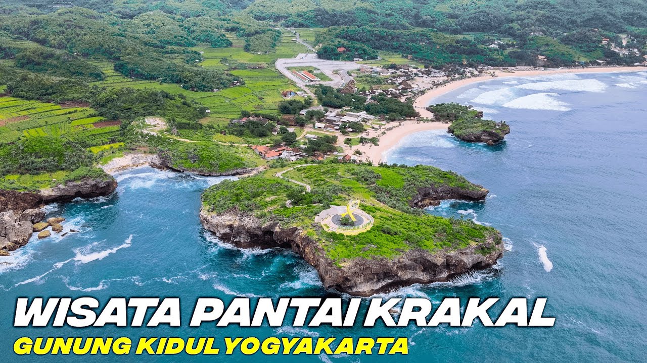 Pantai Krakal Gunung Kidul, Yogyakarta || Drone video - YouTube