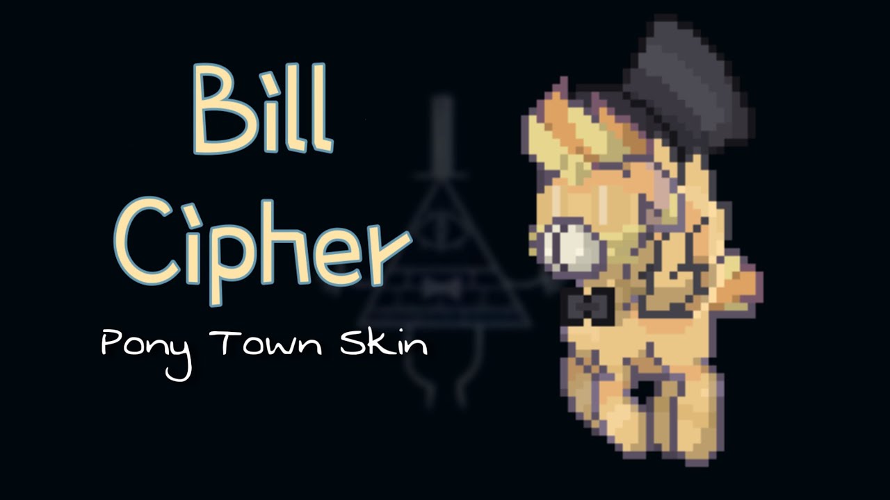 🌲 | Bill Cipher Pony Town Skin Tutorial ~ Gravity Falls - YouTube
