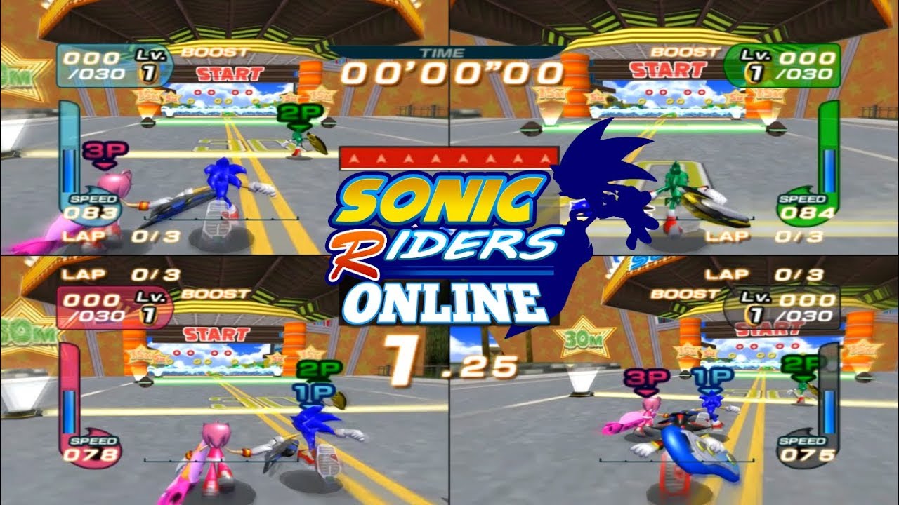 Sonic Riders Modded: Online 4-Player - YouTube
