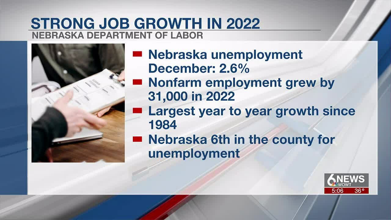 Nebraska Department of Labor says 2022 was strong year for growth - YouTube