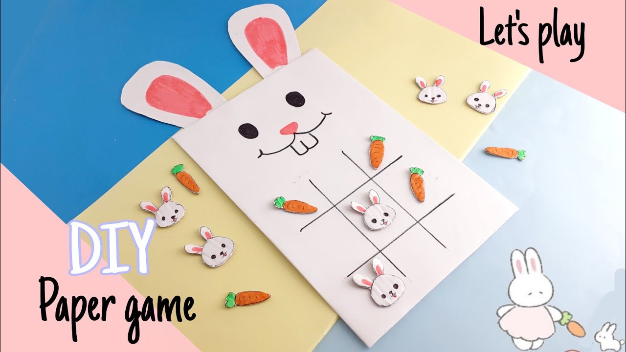how to make bunny board game |diy game paper game | diy easy game with ...