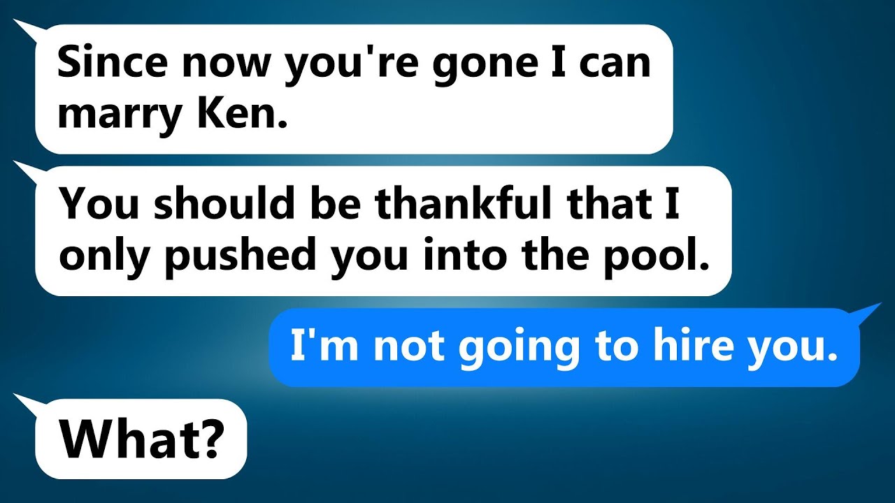 The groom's stalker threw me into the pool, unaware that I would be her ...