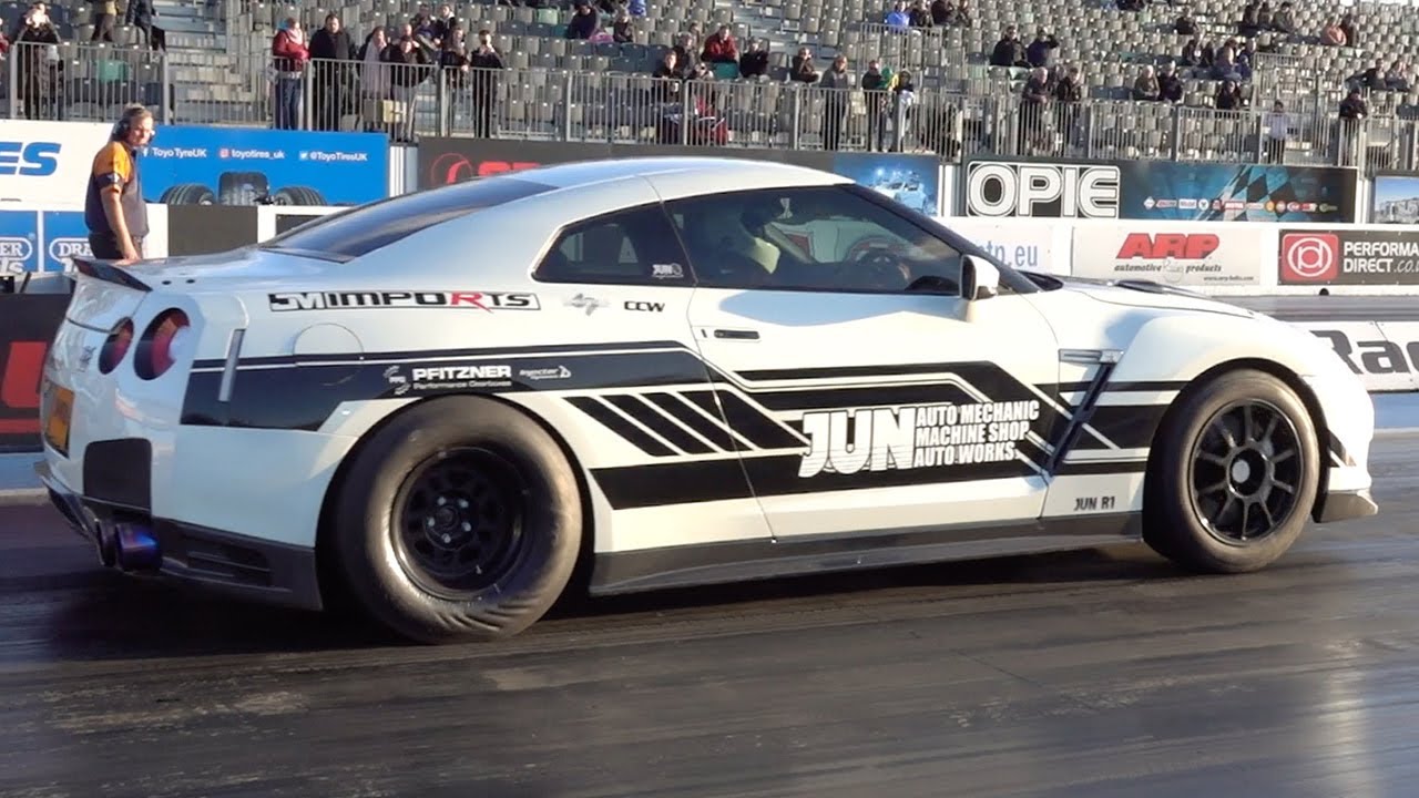 2000bhp JM IMPORTS JUN R1 NISSAN GTR R35 - 8.28 @ 183mph - YouTube