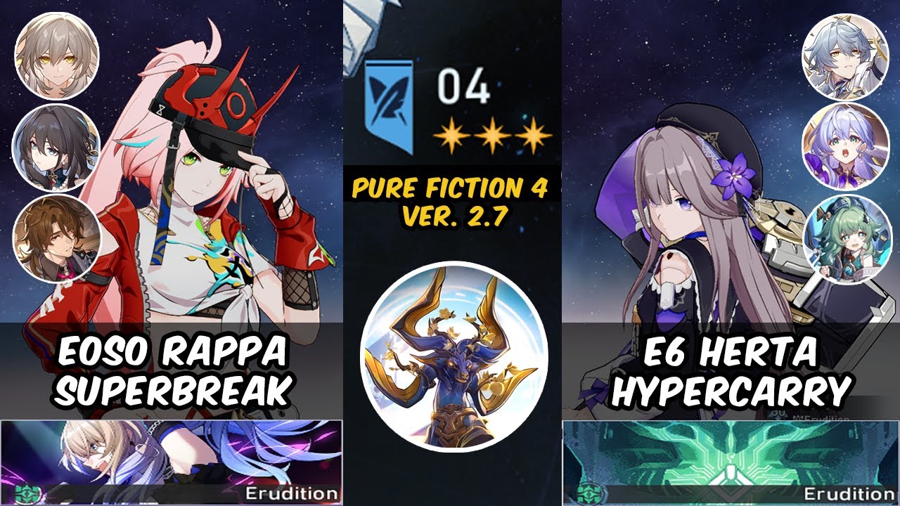 NEW Pure Fiction 4 | E0S0 Rappa Superbreak & E6 Herta Hypercarry ...