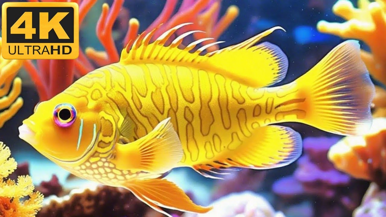 New The Best 4K Aquarium - Dive Into The Mesmerizing Underwater Realm, Sea Jellyfish, Coral ...