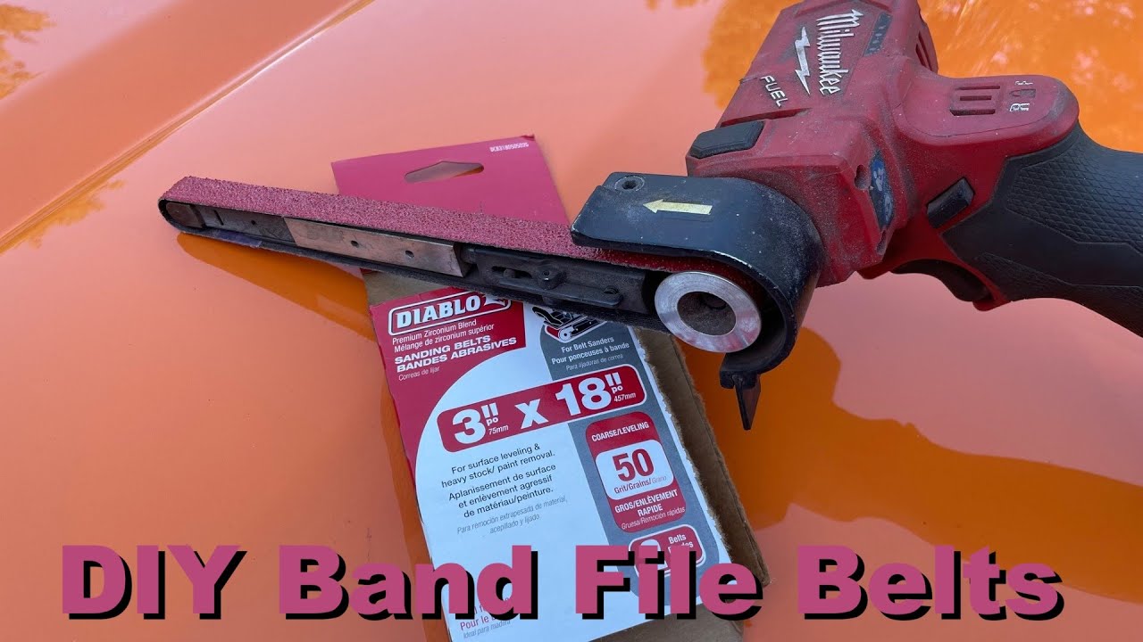 DIY Band File Belts - YouTube