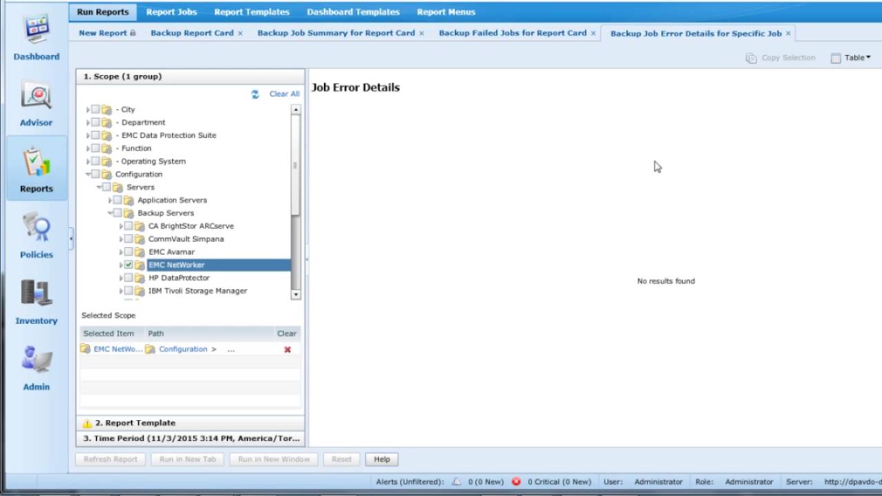 EMC Data Protection Advisor Reporting - YouTube