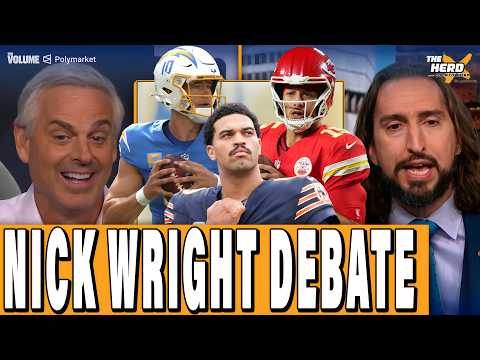 Nick Wright DEBATE: Caleb Williams SOFT? Chiefs BACK, Herbert & Chargers STRUGGLE | Cowherd HERD NFL