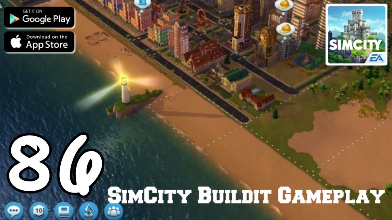 SimCity Buildlt Gameplay:- _ Part 86 Beach lights house ...