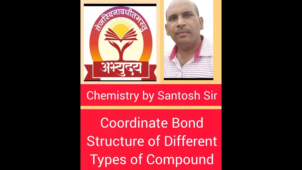 Coordinate Bond, Structure of Different Types of Compound - YouTube