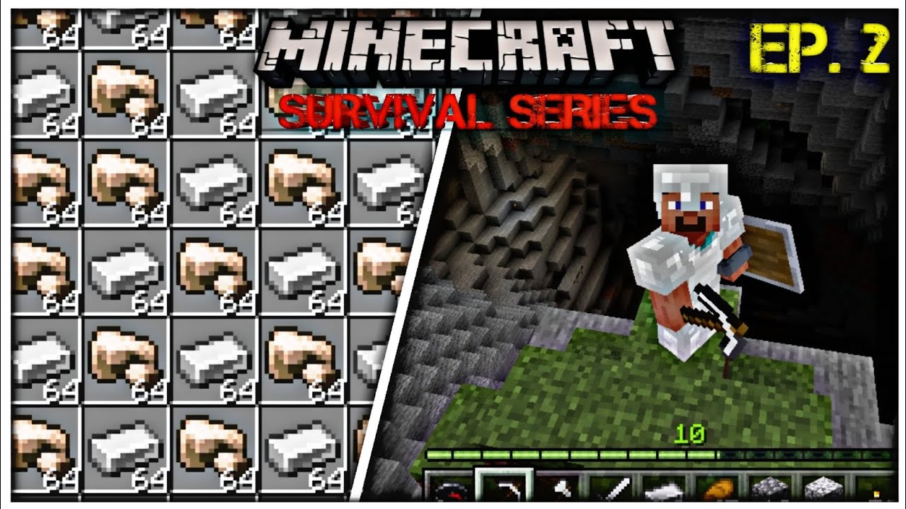 Minecraft EP. 2- iron tools crafting and mining@SaiborgGamerz - YouTube
