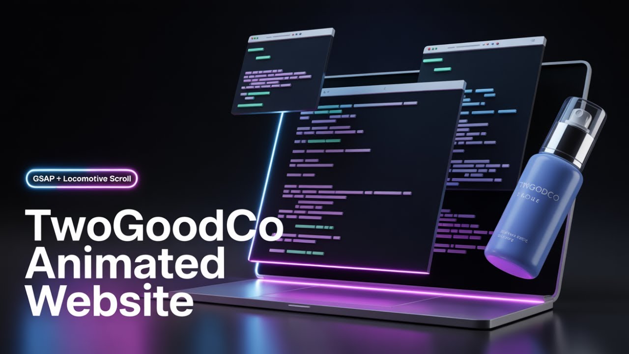 Modern Animated Website Tutorial | GSAP + Locomotive Scroll - YouTube