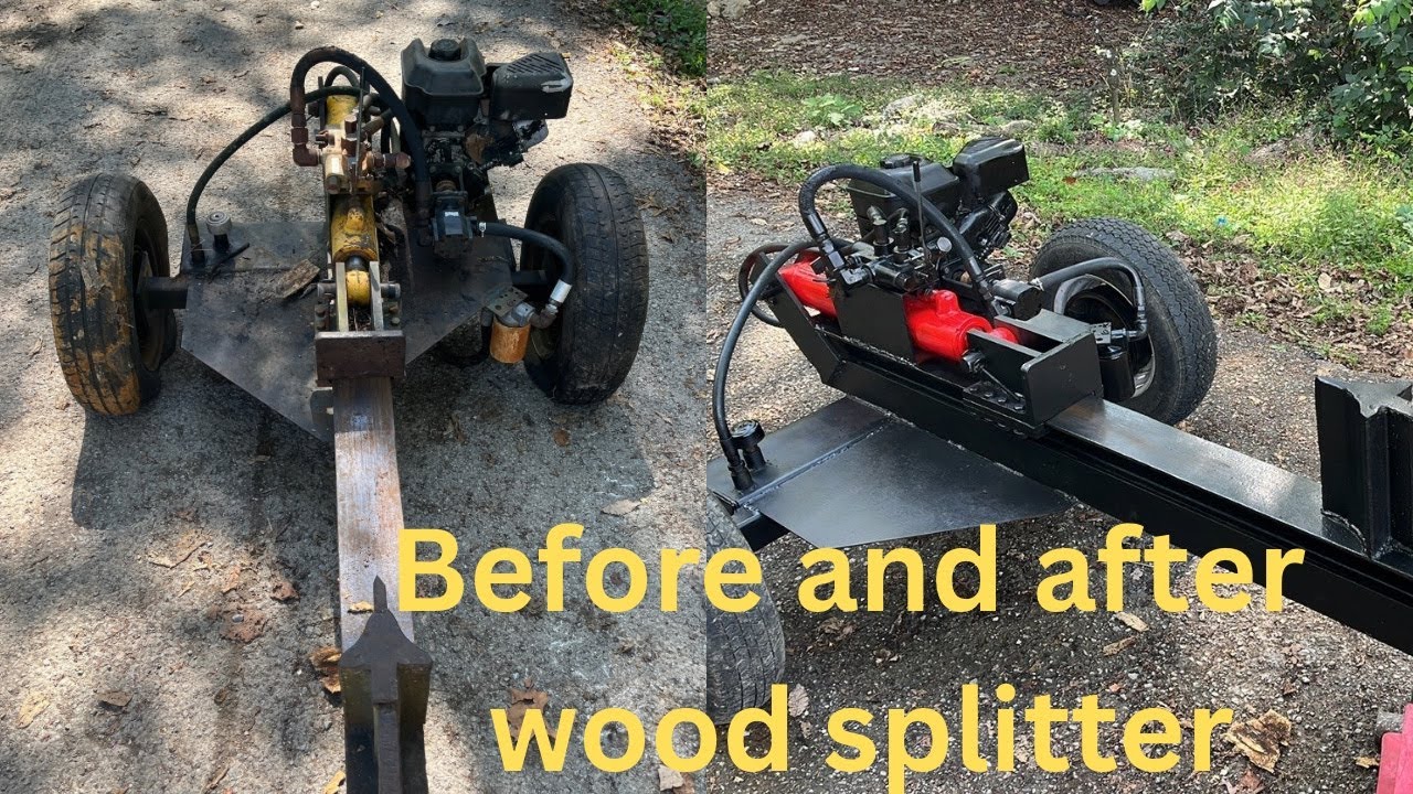 I Restored A 40-Year-Old homemade wood splitter - YouTube