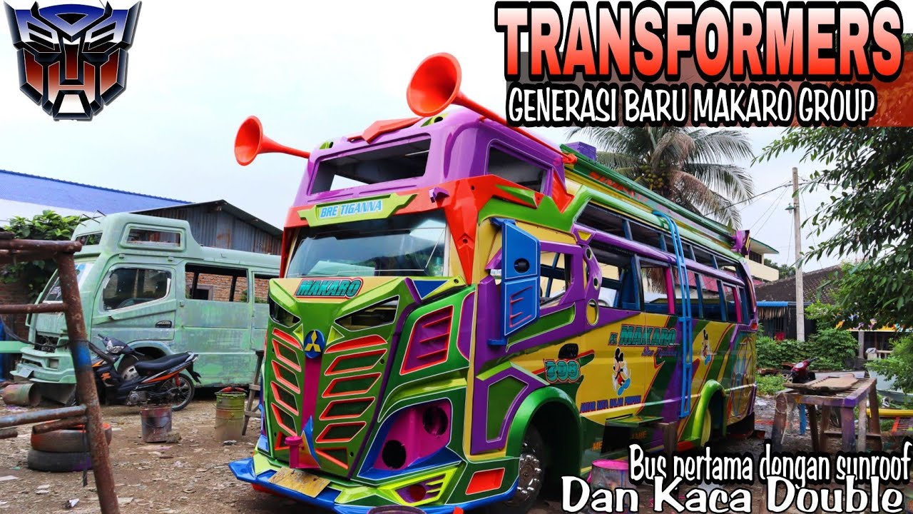 Hasil Cat Bus Transformers Makaro 708 Terbaru || Bus Pertama Yang Punya ...