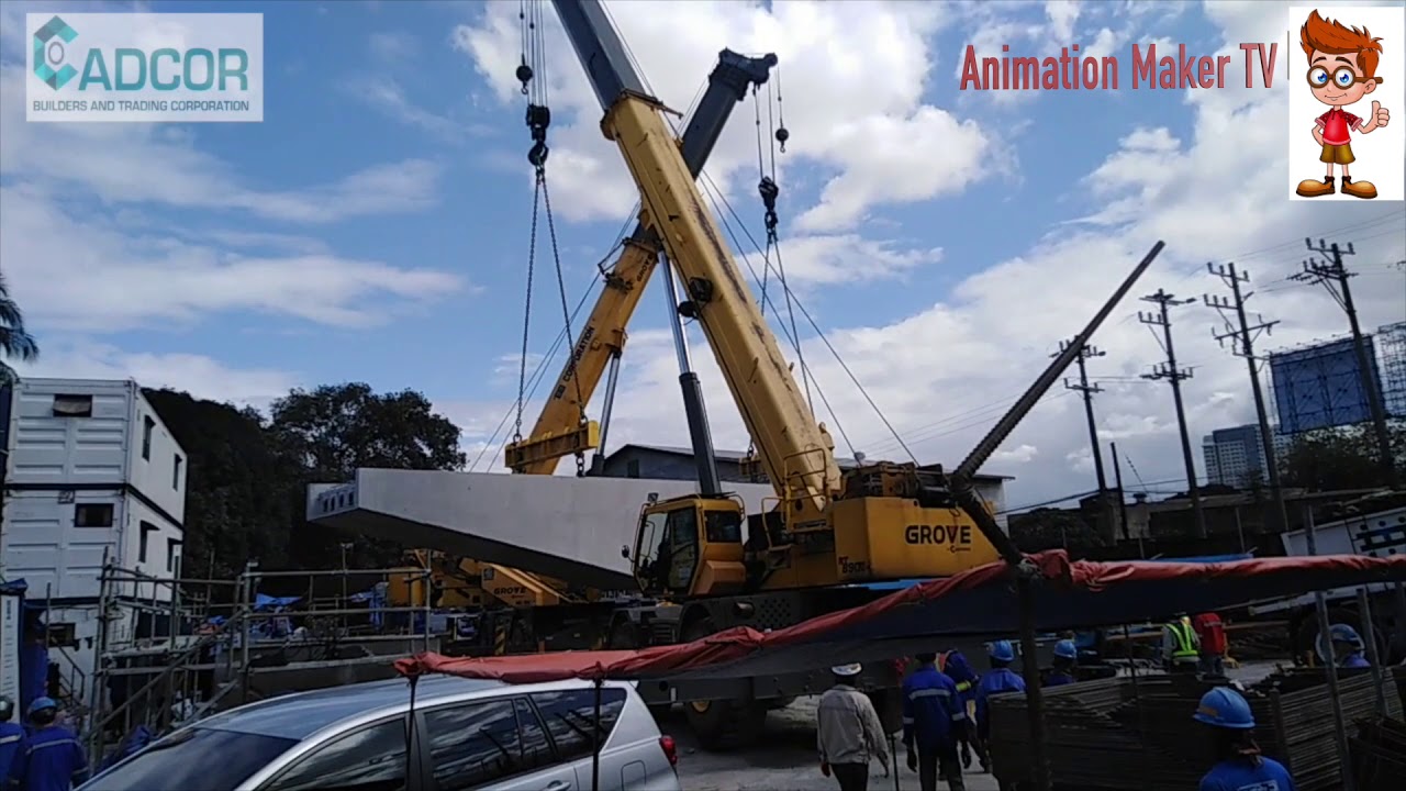 How to make precast coping beam. - YouTube