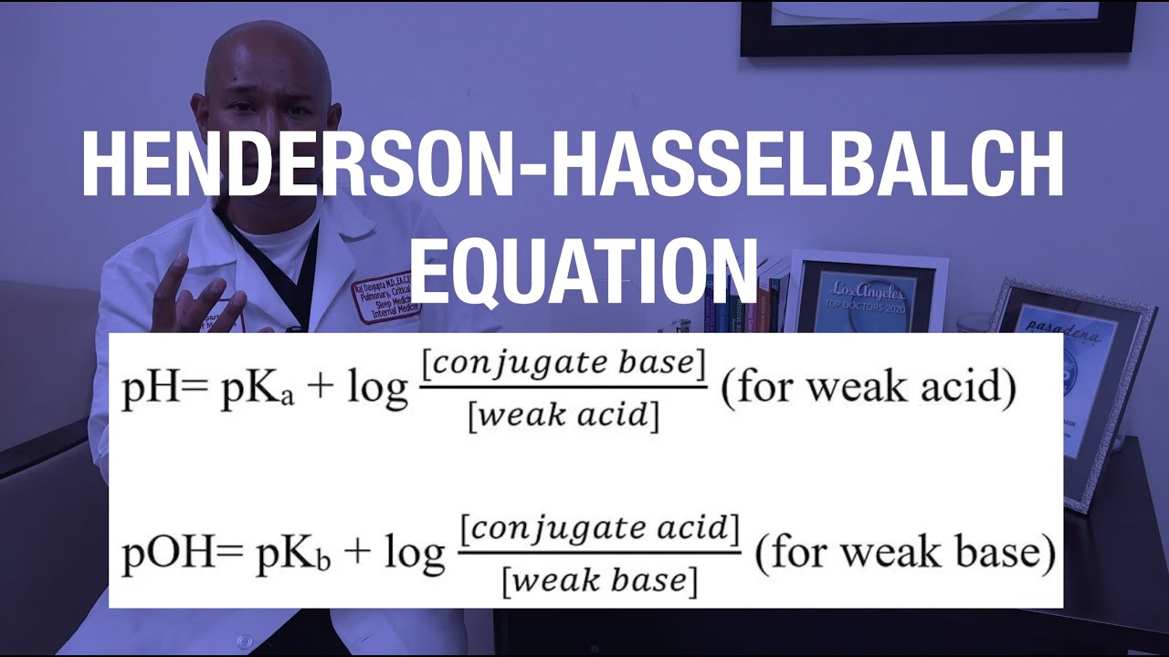 Henderson Hasselbalch Equation - YouTube