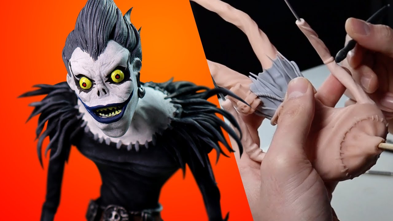 Making RYUK from DEATH NOTE! - Polymer Clay Sculpture Timelapse - YouTube