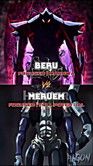BERU VS MERUEM | #sololeveling #hunterxhunter #meruem #wisedit #battle ...