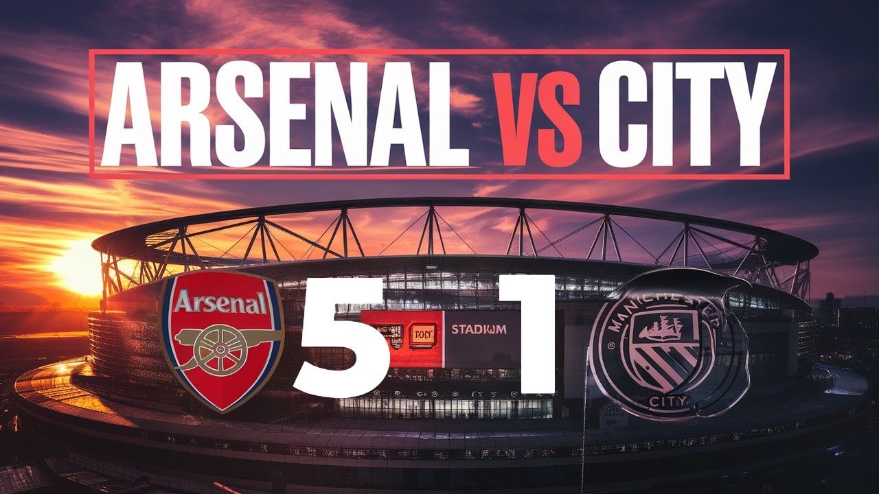 "Arsenal 5-1 Manchester City: Epic Premier League Highlights! ⚽🌟" - YouTube