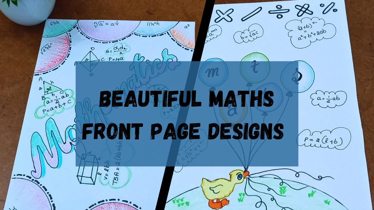Maths Project Design/Project Work Design/Maths Assignment Front Page ...