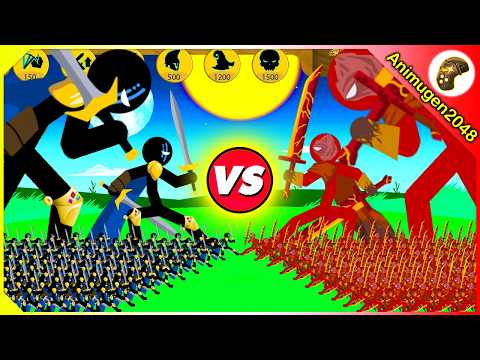 PRO vs HACKER with MEGA WRATHNAR! ⚔️ Battle Simulation (Part 4) | Stick War Legacy | Animugen2048