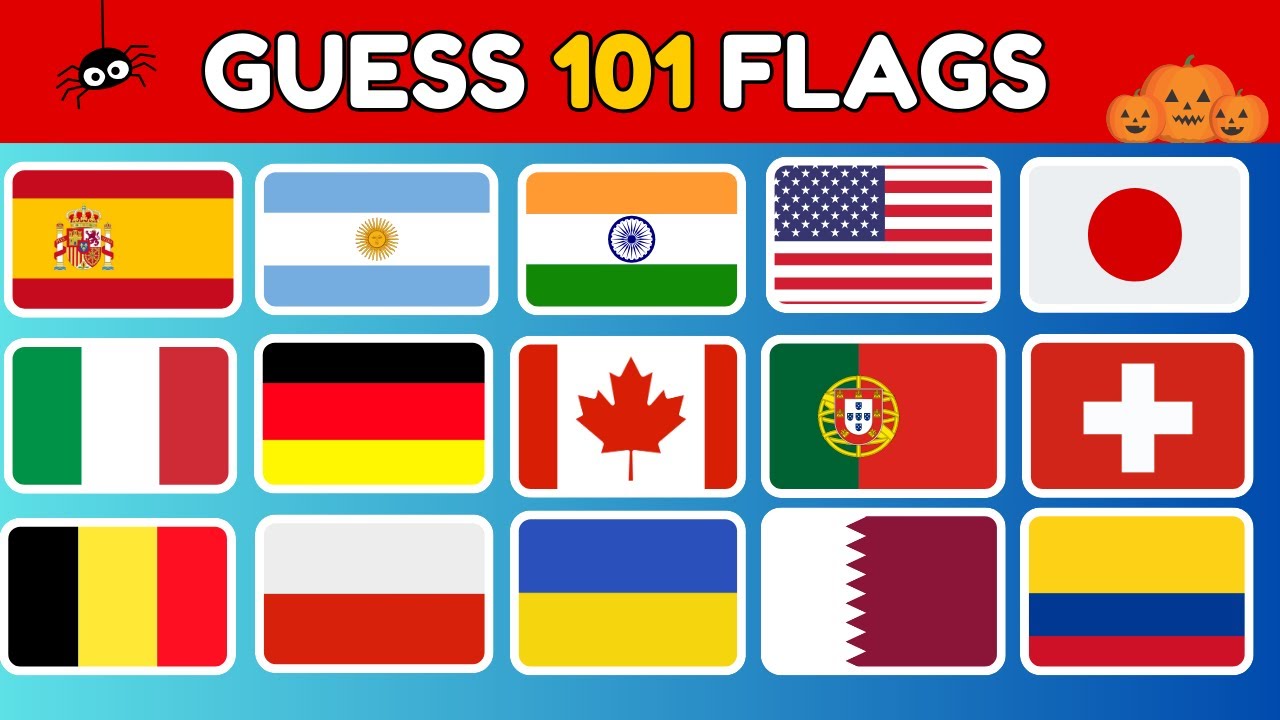 Ultimate Flag Challenge: 101 Flags I Can You Get Them All Right? - YouTube