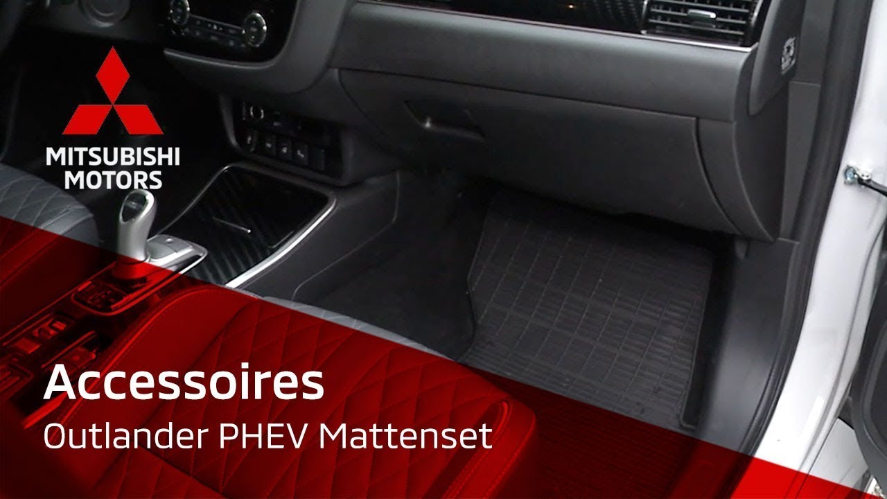 Mitsubishi Outlander PHEV - mattenset rubber - YouTube
