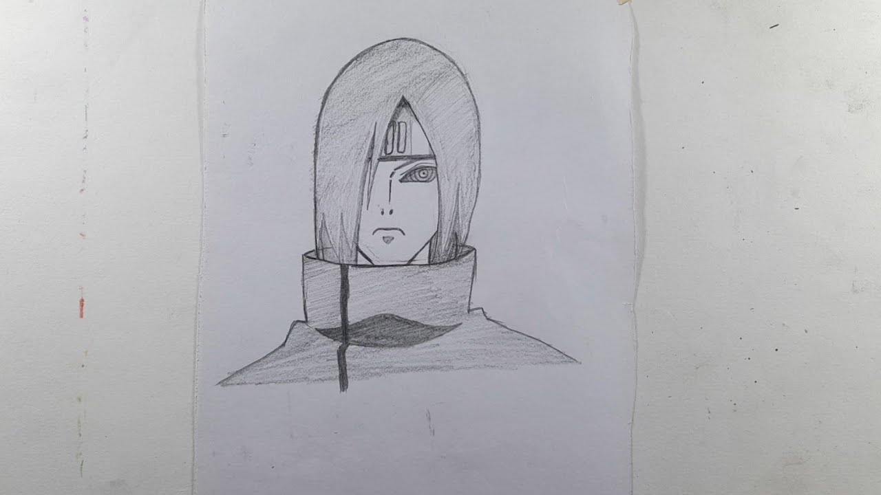 Nagato Uzumaki Drawing Step By Step, How To Draw Anime, - YouTube