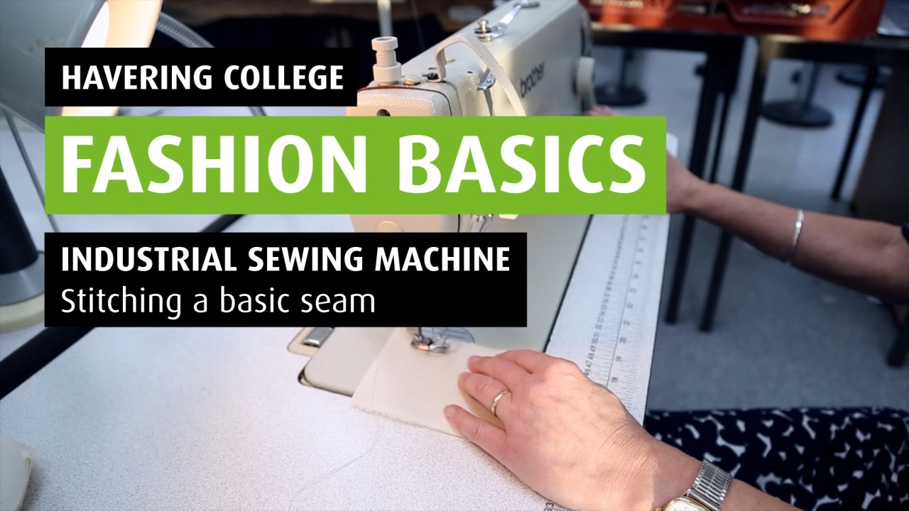 HOW TO: Stitch a basic seam - YouTube