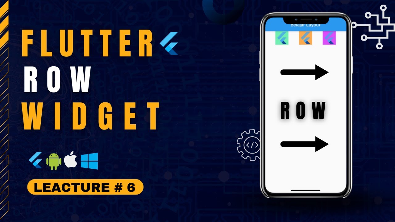 flutter row widget || L 7 - YouTube